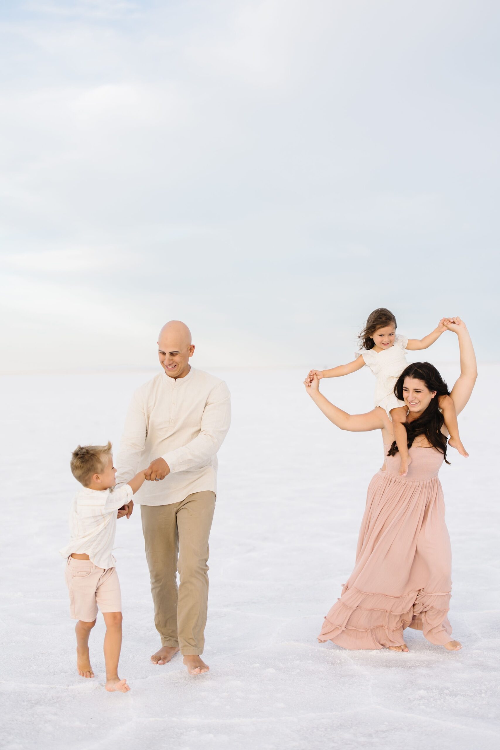 Family Pictures at The Salt Flats - Mary Horne Nelson